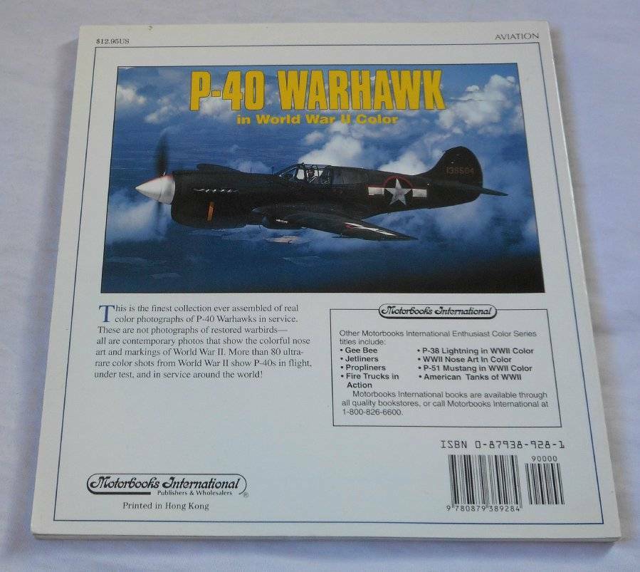 Motorbooks Enthusiast Color Series P-40 Warhawk World War II WWII | eBay