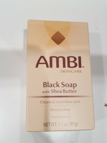 Ambi Skincare Black Soap with Shea Butter Cleans & Nourishes Skin 3.5oz ...