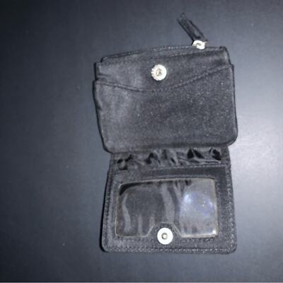 Small black fabric wallet | eBay