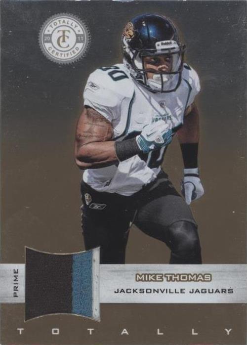 2011 Panini Totally Certified - Mike Thomas #34 Totally Gold Materials ...