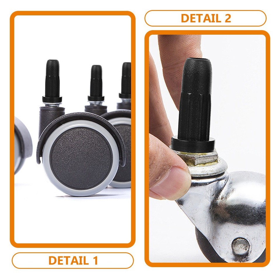 20 Pcs Office Chair Swivel Caster Cover Computer Desk Accessories ...