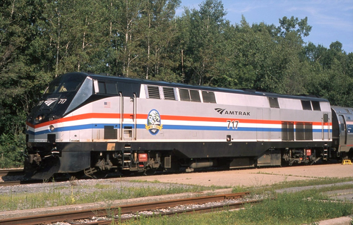 Original Slide: Amtrak P32AC-DM 717 in "Empire Service" paint | eBay