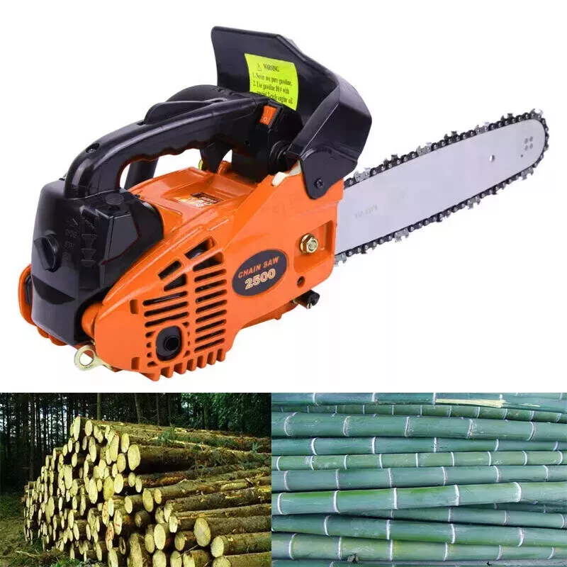 12 inch Top Handle Gas Chainsaw Compact Climbing Saw 2-Stroke 25.4CC 1 ...