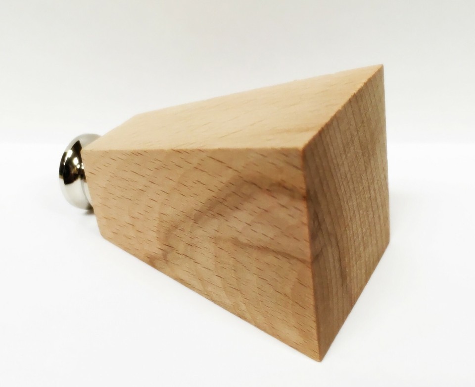 Lamp Finial-SOLID BEECH WOOD TAPERED RECTANGLE-W/Dual Thread Base ...