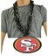 NFL San Francisco 49ers 3D Fan Chain Necklace Foam 2 in 1 | eBay