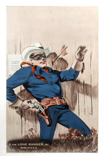 1950 Lone Ranger color exhibit card "ARROW ATTACK" | eBay