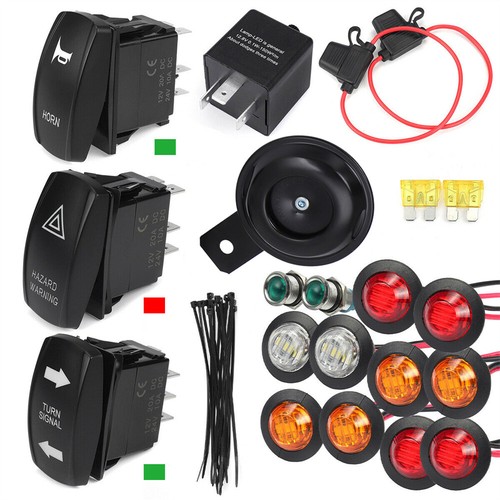 For SXS UTV ATV Rocker Switch Turn Signal Kit Street Legal Led Light ...