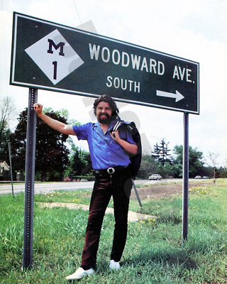 Bob Seger Posing By Woodward Sign Detroit 8x10 Photo | eBay