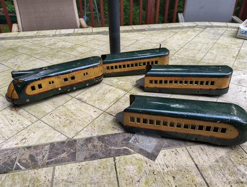 VINTAGE O MARX TIN M10000 UNION PACIFIC LOCOMOTIVE 3 CARS READ!!! | eBay