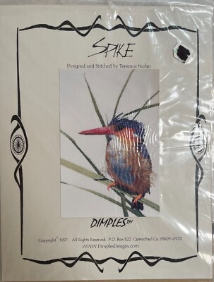 DIMPELES DESIGN SPIKE: MALACHITE KINGFISHER CROSS STITCH PATTERN ...