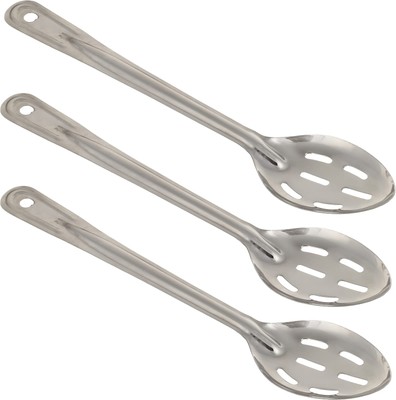 Slotted Spoon - Pack of 3 - Stainless Serving Spoons - Perforated ...