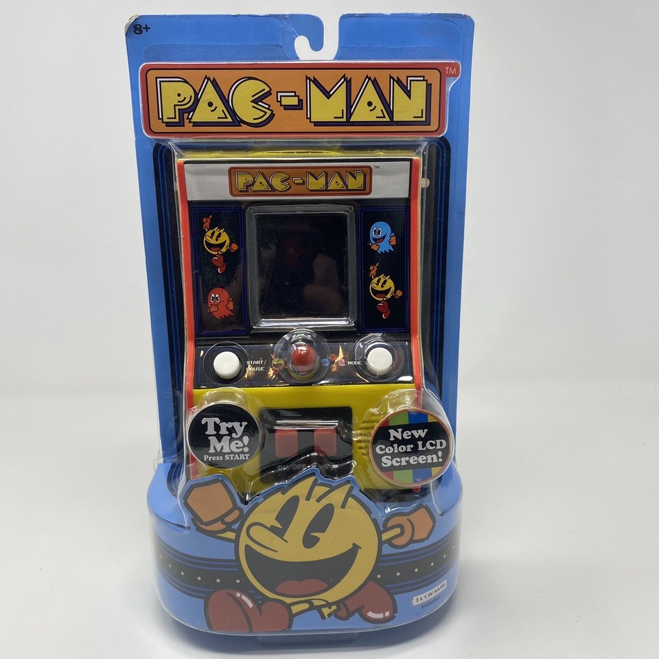 Basic Fun Arcade Classics - Pac-Man Color LCD Retro Mini Arcade Game ...