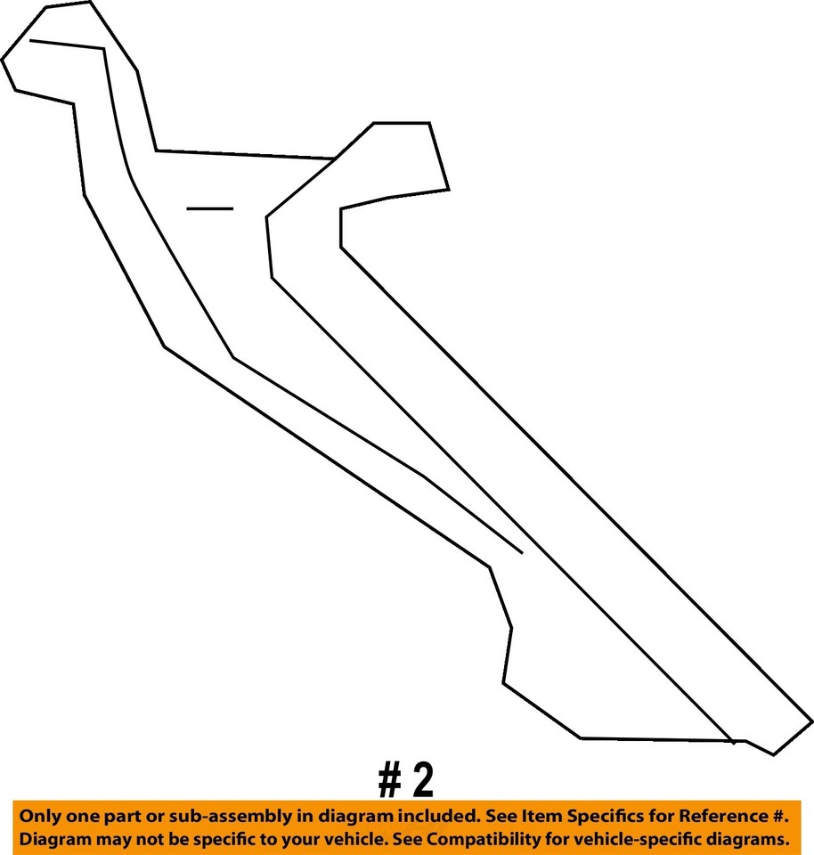 GM OEM 17-23 XT5 Quarter Panel Quarter Panel Components-Gutter 84153116 ...