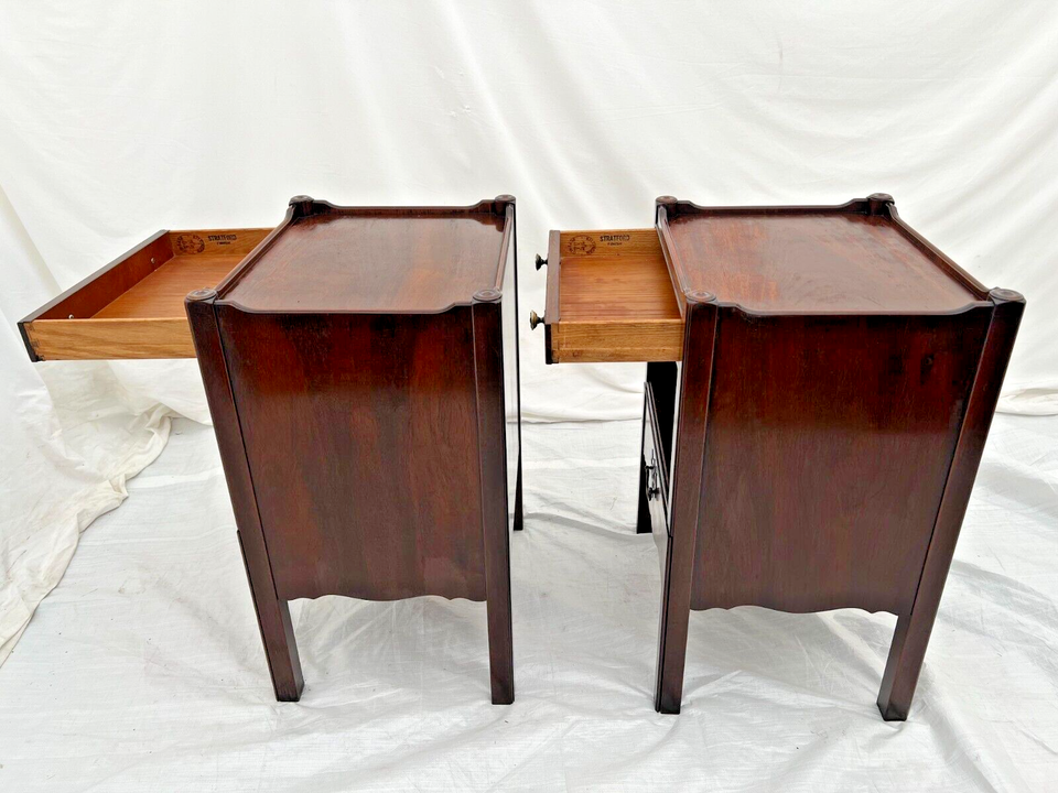 Rare Mid Century Kittinger Nightstands End Tables Pull out bed step ...
