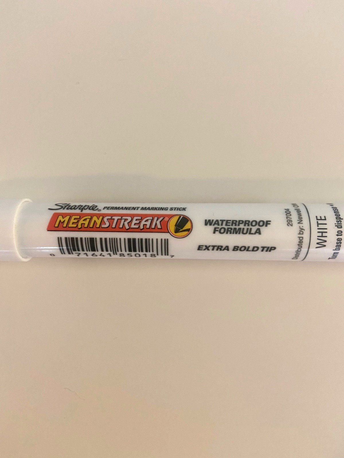 Sharpie Mean Streak Permanent Marking Stick Broad Tip White Fade ...