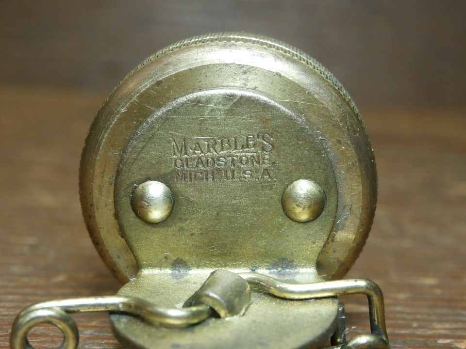 Vintage Marbles Brass Pin On Compass Hunting/Hiking/Camping Coat Lapel ...