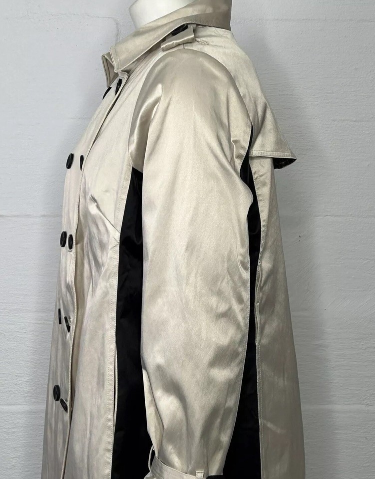 Joan Rivers Trench Coat Womens XL Khaki Button Up Classic Trench | eBay