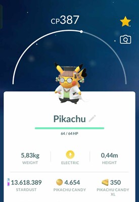 Showcase Star Medal Ph.D. Pikachu - TRADE - Read Description | eBay