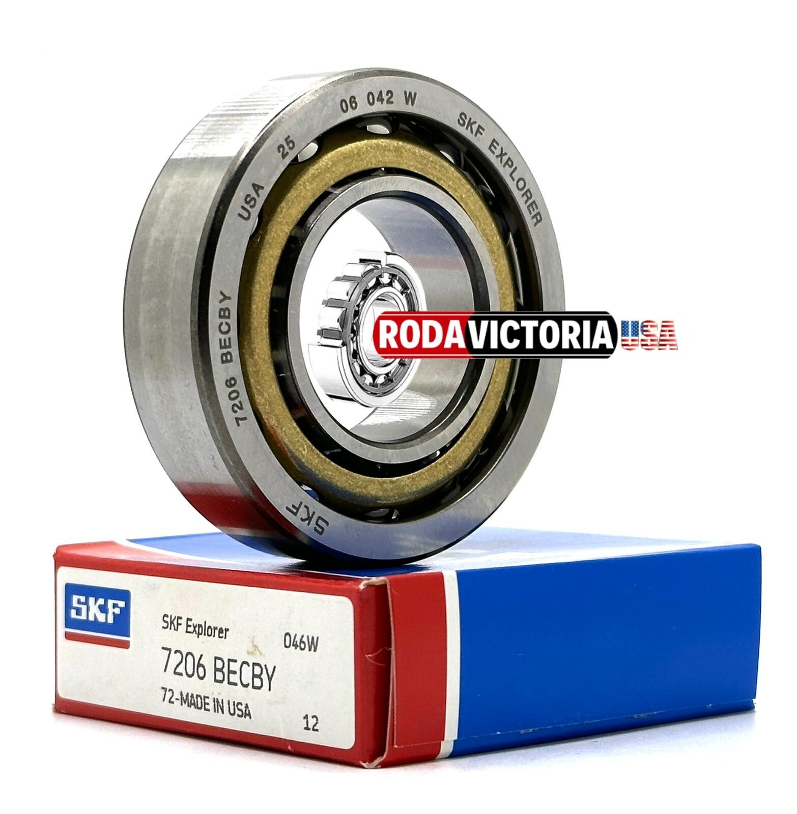 SKF USA 7206 BECBY ANGULAR CONTACT BALL BEARING 30x62x16mm | eBay