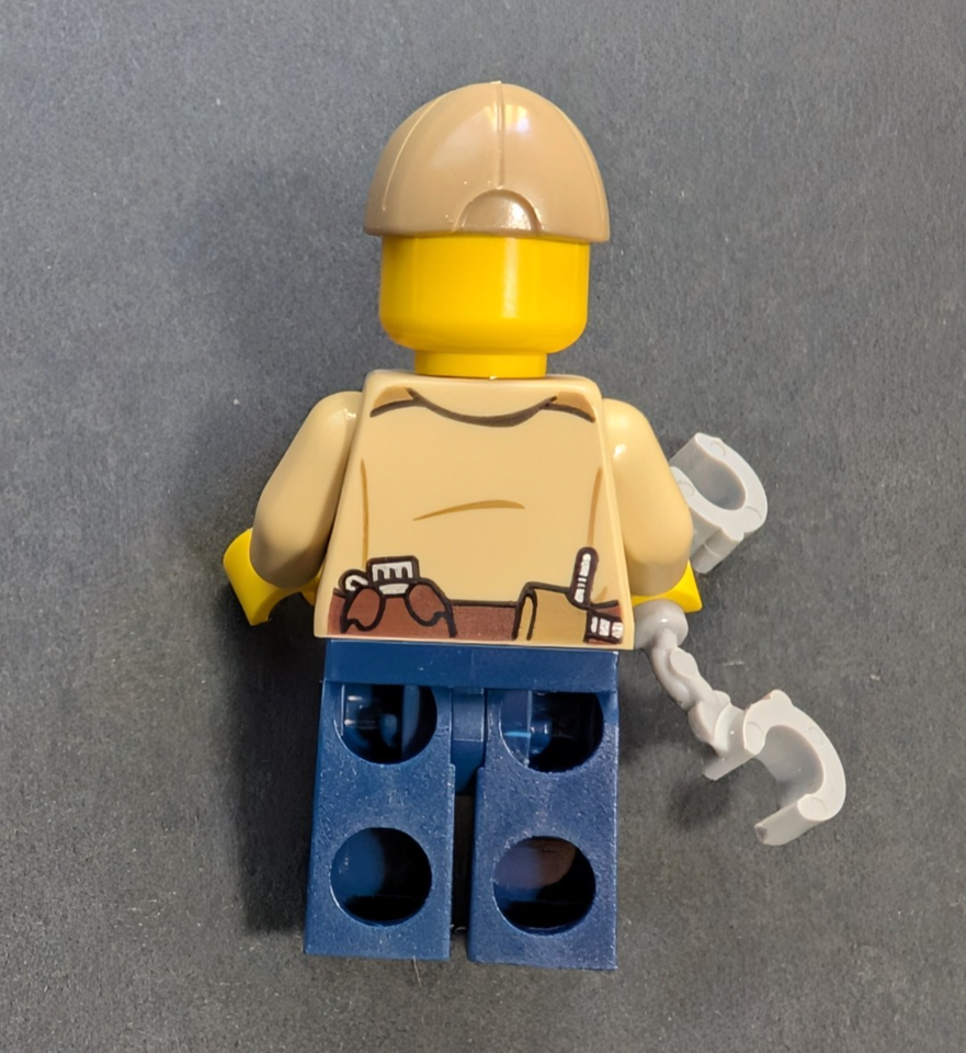 LEGO Male Police Officer Man Minifigure Handcuffs City 60065 ATV Patrol ...