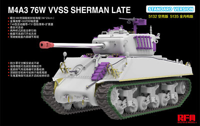 RYEFIELD RM5132 1/35 M4A3 76W VVSS SHERMAN LATE Shell Standard Version ...