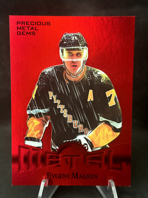 2024-25 Metal Universe Hockey Evgeni Malkin Retro Red Precious Metal ...