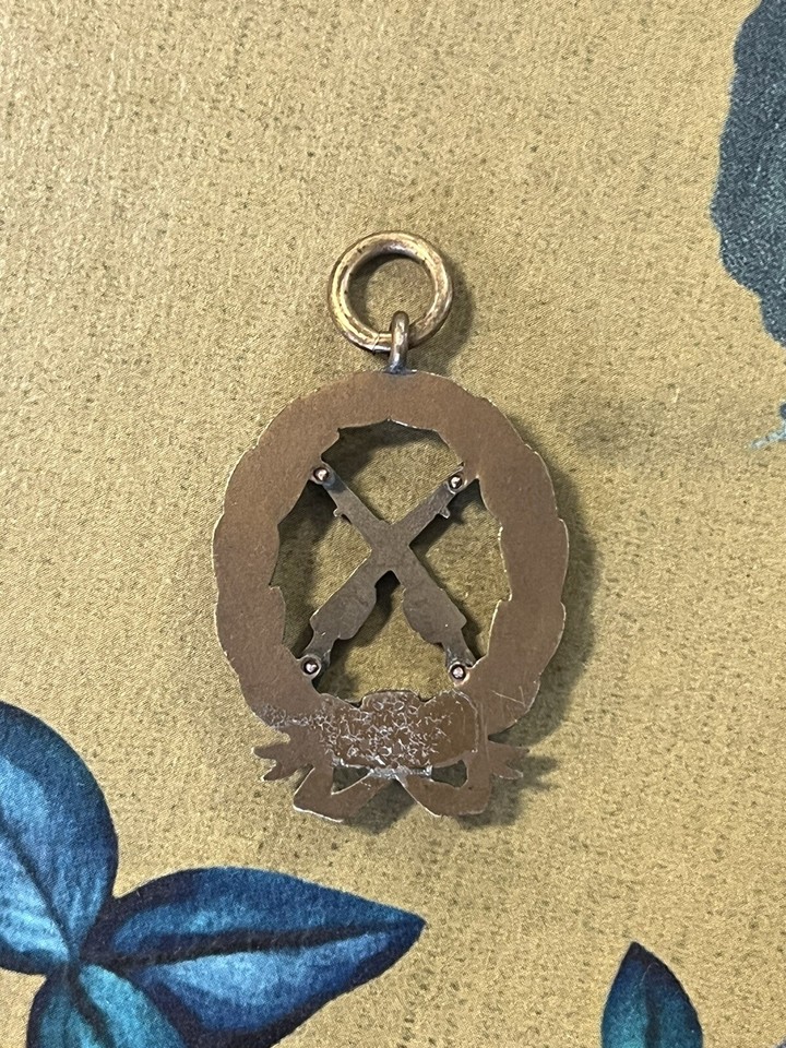 WW1 Marksman’s crossed rifles bronze & enamel medallion | eBay UK