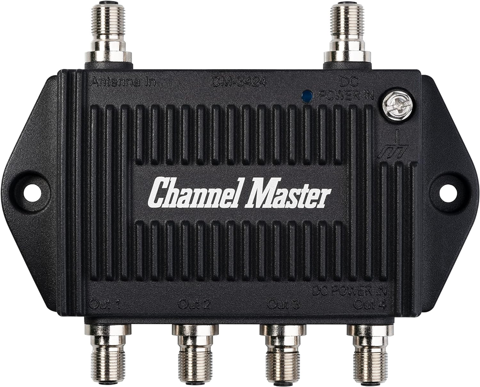 Channel Master TV Antenna Distribution Amplifier, TV Antenna Signal ...