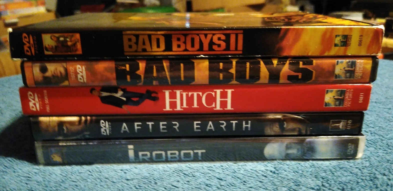 LOT OF 5 WILL SMITH DVDs BAD BOYS, IROBOT | eBay