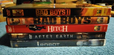 LOT OF 5 WILL SMITH DVDs BAD BOYS, IROBOT | eBay