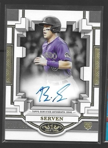 2023 Topps Tier One - Breakout Autographs Brian Serven #BOA-BSE1 /299 ...