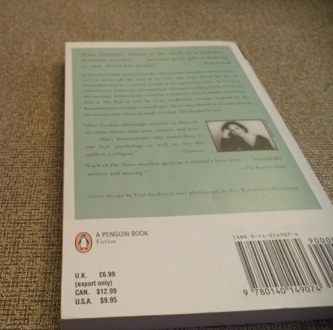 The Rest of Life Three Novellas by Mary Gordon Immaculate Man Living at ...