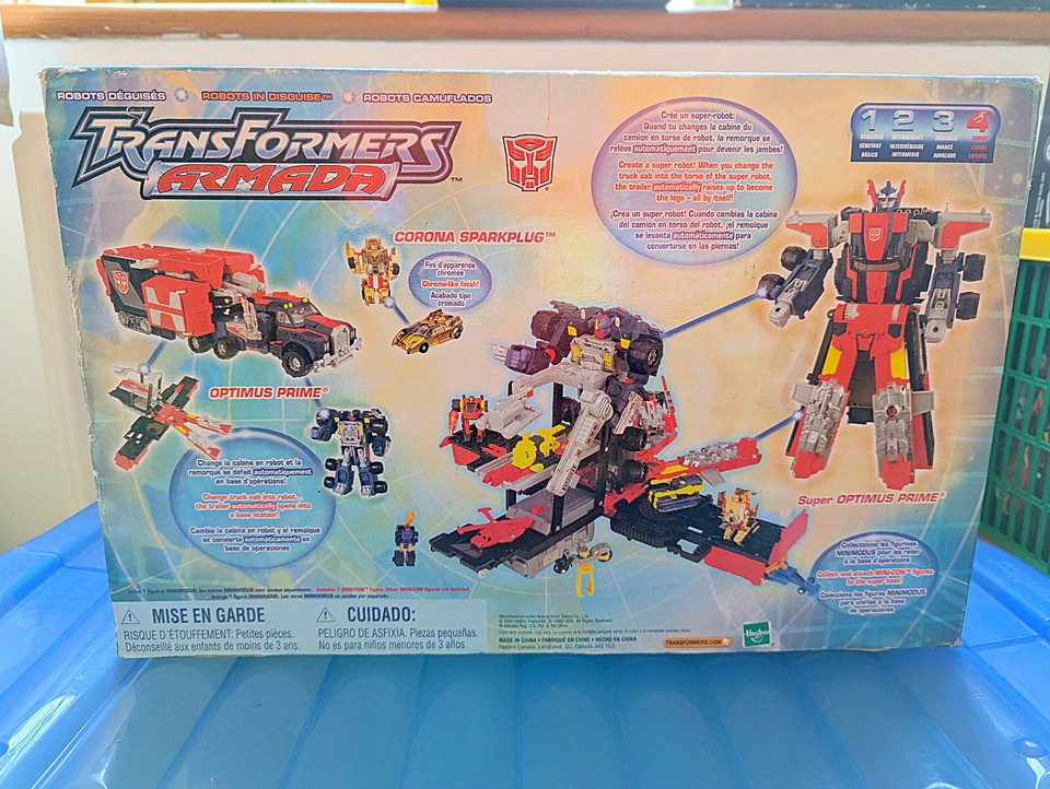 NEW, SEALED Transformers Armada Powerlinx Optimus Prime With Sparkplug ...