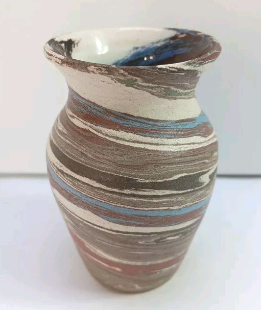 Desert Sands Swirled Art Pottery Boulder City, NV Vase Vintage No Chips ...