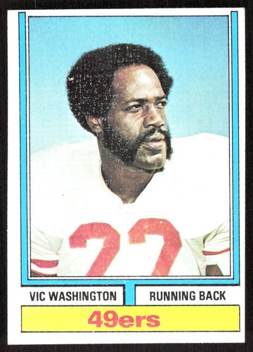 1974 7913A Topps Vic Washington San Francisco 49ers #62 | eBay