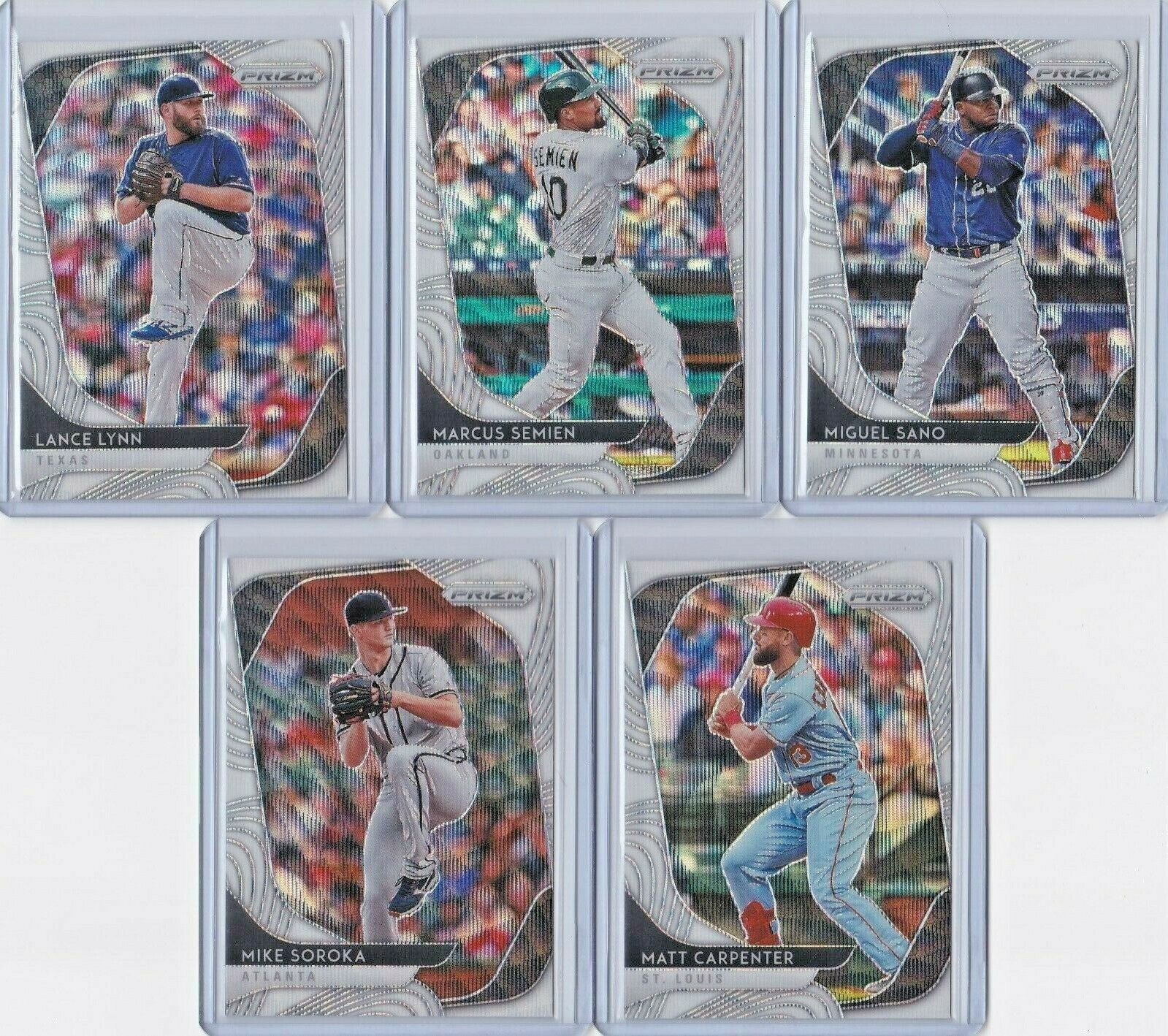 ⚾2020 PRIZM BASEBALL LOT OF 5 TIER #2 SILVER PRIZM WAVE #123 MARCUS ...