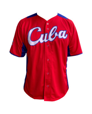 CUBA BASEBALL JERSEY RED & BLUE | eBay
