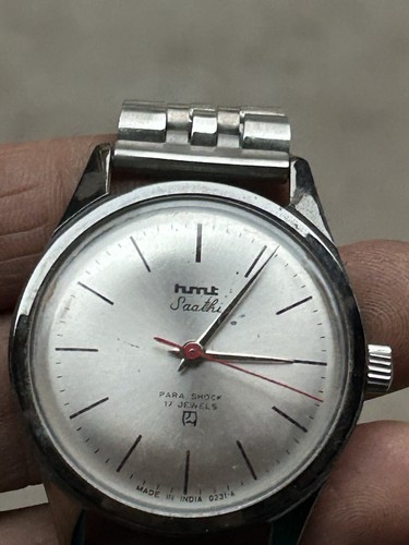 Hmt saathi 17 Jewels Silver Dial Rare Men’s Vintage Wrist Watch | eBay