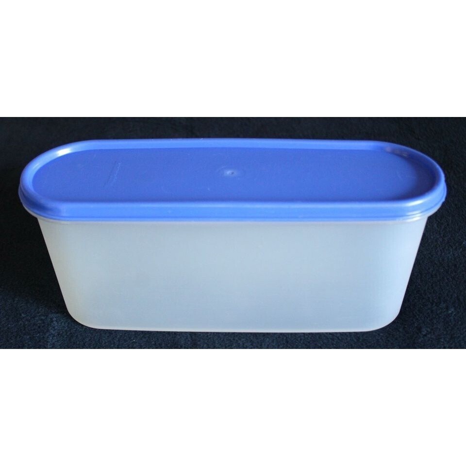 Tupperware Modular Mate 2400B 2 Liter Oval Storage Container Blue Lid ...