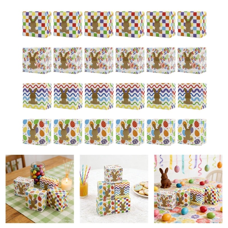 Pack of 24 Window View Rabbit Boxes for Easter Random User Friendly ...
