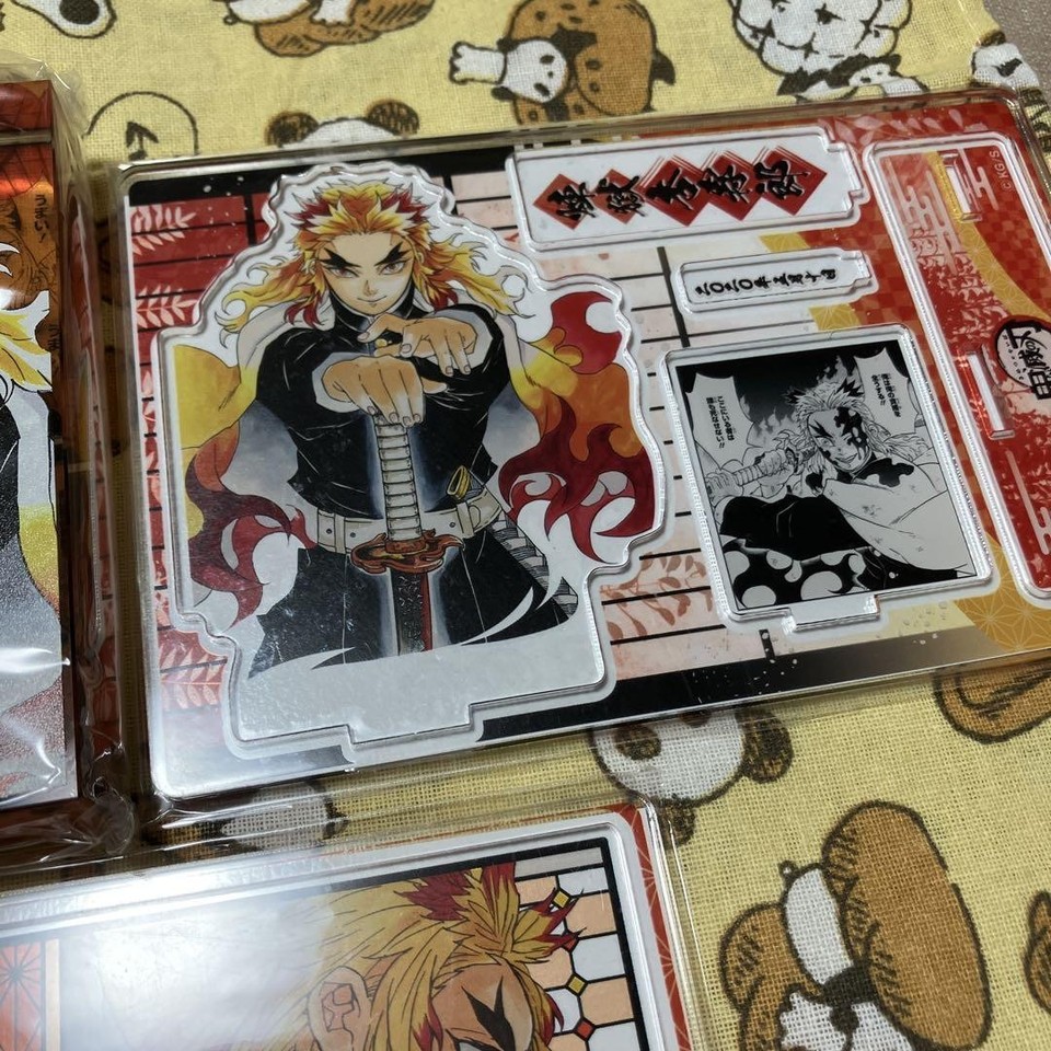 Demon Slayer Kimetsu No Yaiba Rengoku Acrylic Block Figure | eBay