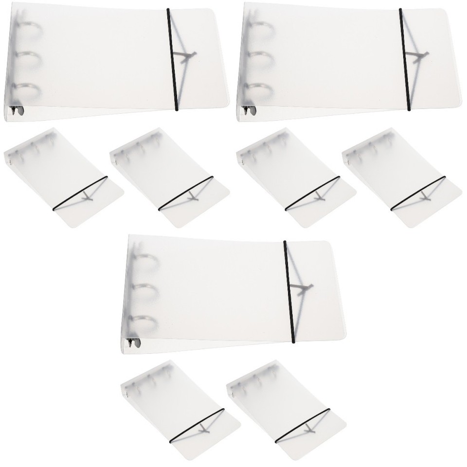 9 Pcs Clear Binder Clips School Binder Clips Notebook For School binder ...