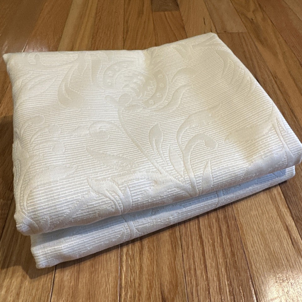 2 Gorgeous Sonoma Style King Size Pillow Shams Ivory 100% Textured ...