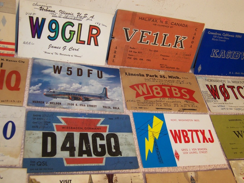 Estate Lot (111) Vintage Ham Radio QSL Cards 1940's-1970's One Man's ...