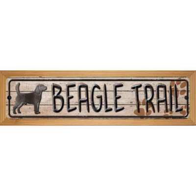 Beagle Trail Novelty Wood Mounted Metal Small Street Sign WB-K-452 | eBay