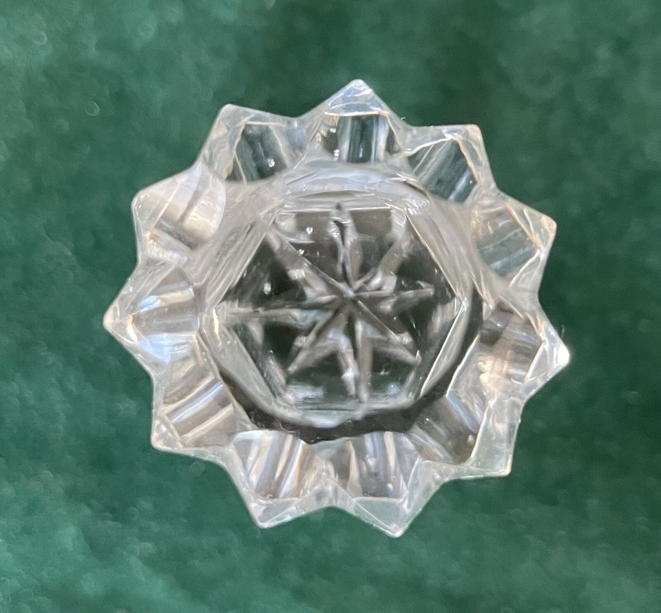 KNIFE REST Cut Glass Barbell | eBay