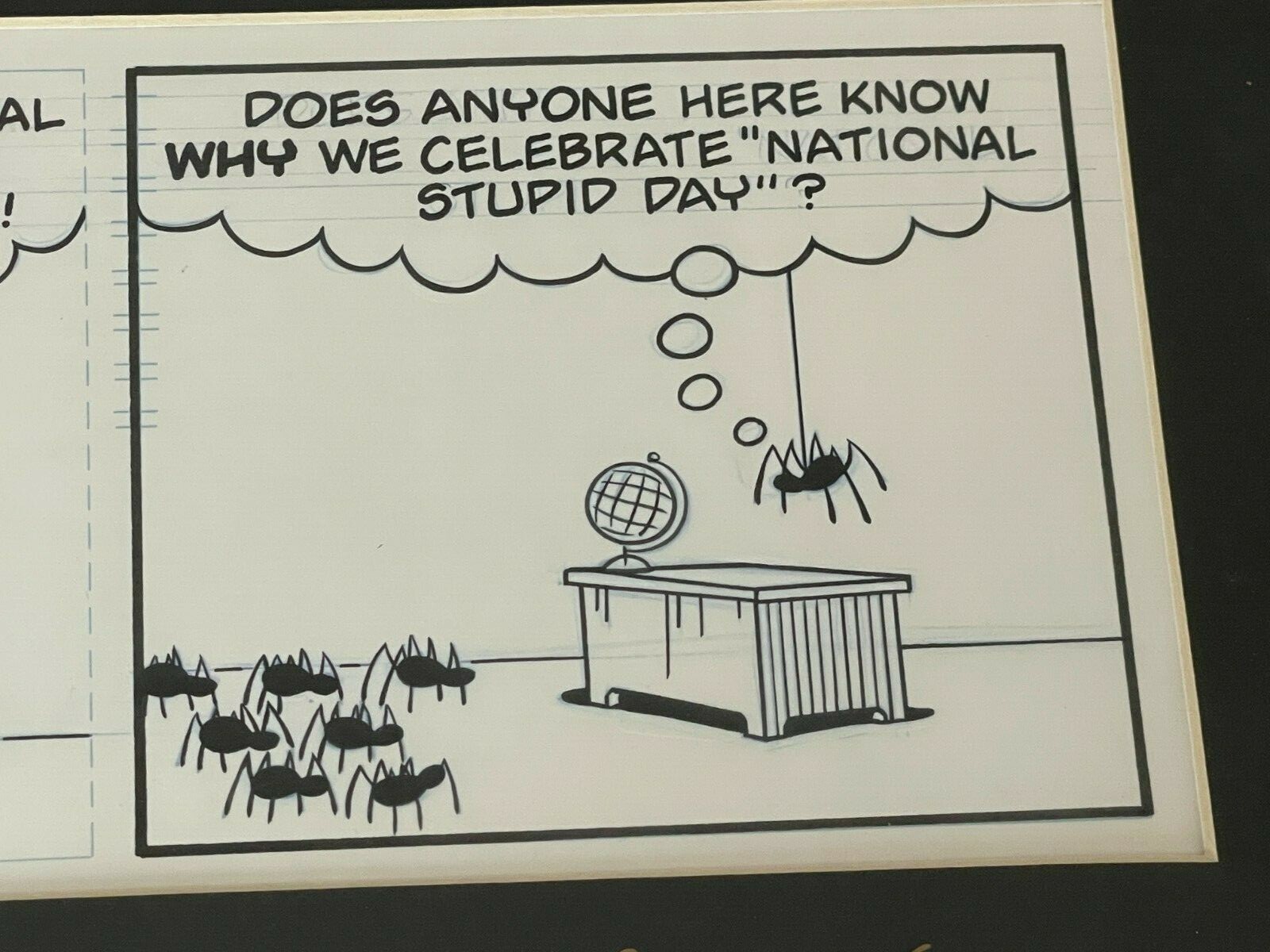 GARFIELD Original Art NATIONAL STUPID Veteran's Day 11/11/10 ...