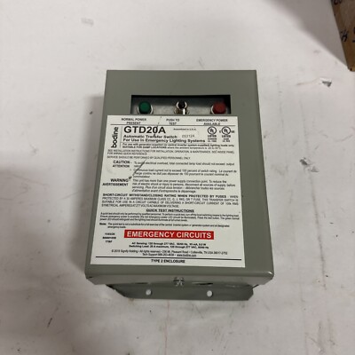 Bodine GTD20A Lighting Relay Control | eBay