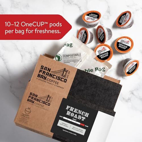 Compostable Coffee Pods - French Roast (80 Ct) K Cup including Keurig 2 ...