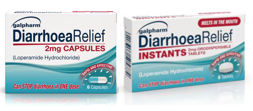 Galpharm Diarrhoea Relief Instants Tablets / Capsules Rapid & Effective ...